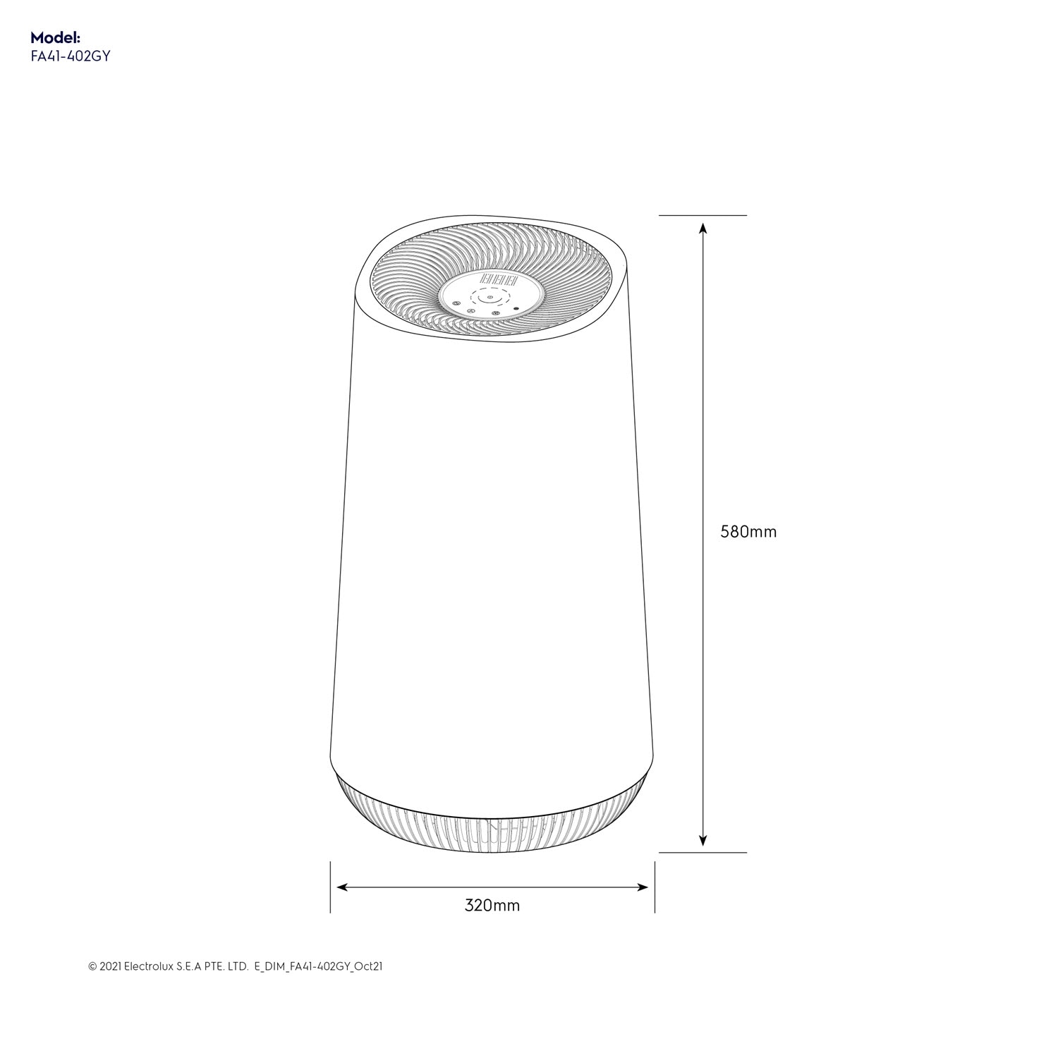 HEPA air purifier FA41-402GY | Electrolux Saudi Arabia